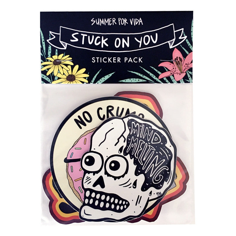 stuck on you // sticker pack – summer por vida